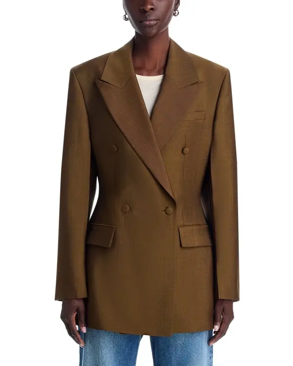 RÓHE Grain Leather Jacket - Brown