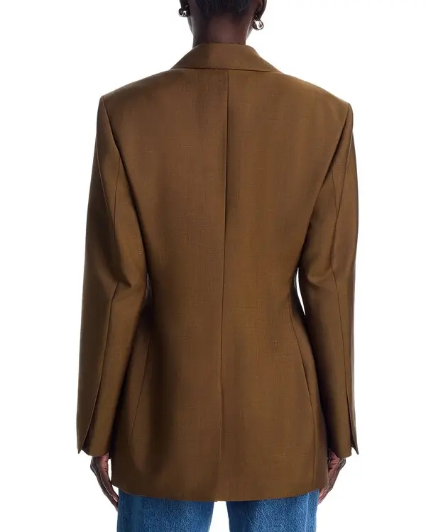 RÓHE Grain Leather Jacket - Brown