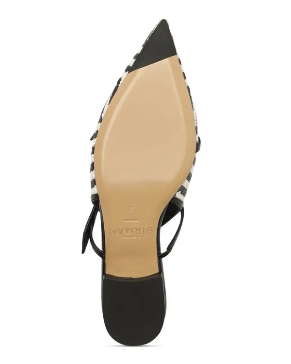 ALEXANDRE BIRMAN Raffia Slingback Flats