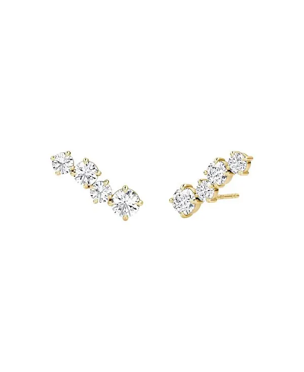 VRAI Cosmos Studs In 14k Yellow With 1.22ctw Round Brilliant Lab Grown Diamonds - Gold