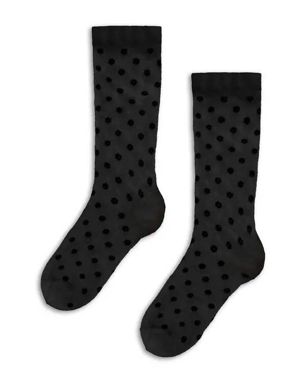Wolford Daisy Socks - Black/black