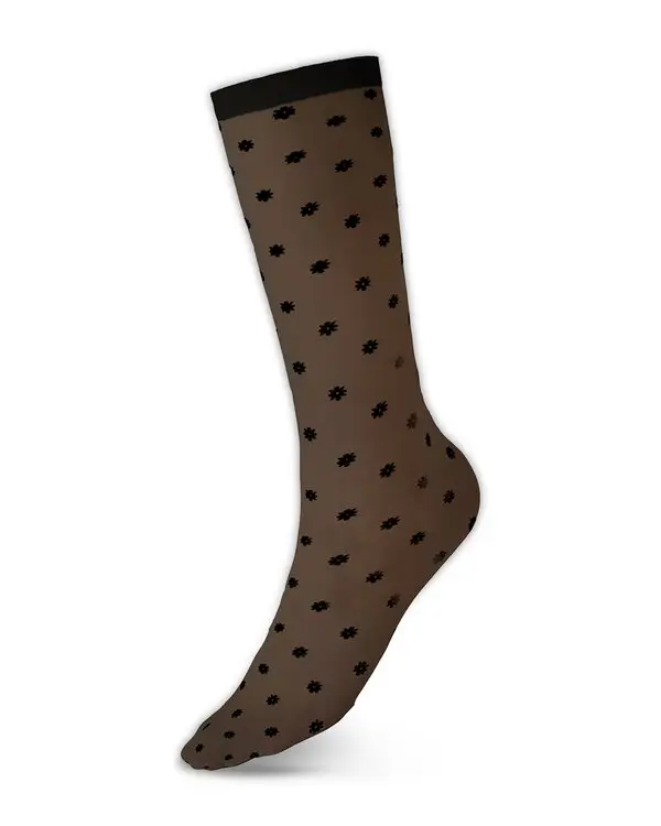 Wolford Daisy Socks - Black/black