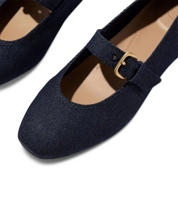 Fitflop Delicato Denim Mary Jane Flats - Dark Denim