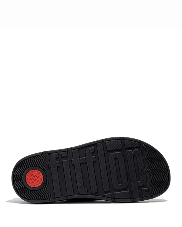 Fitflop Gen-ff Two Bar Leather Slide Sandals - Silver