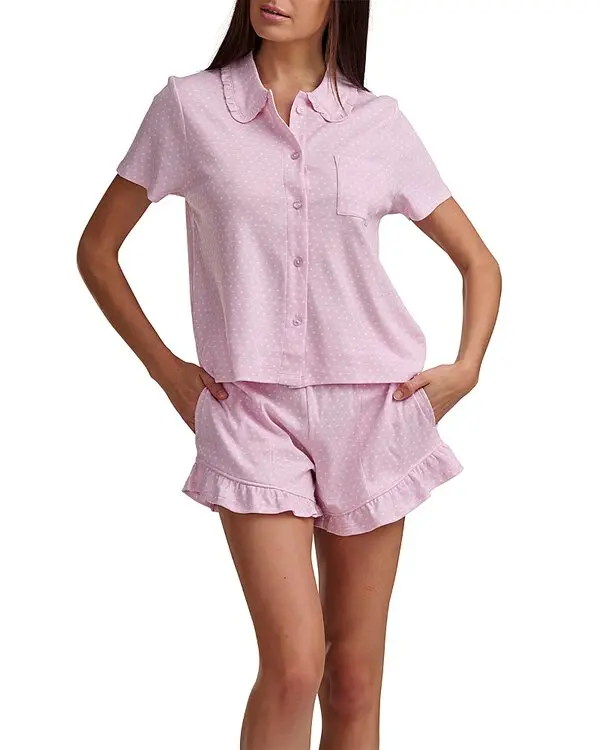 Splendid Short Sleeve Boxer Pajama Set - Sweet Taffy Star