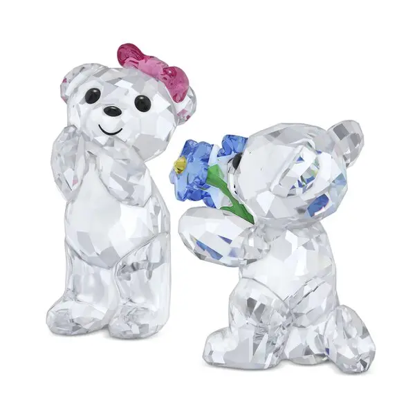 SWAROVSKI Kris Bear Collection "i Adore You" Crystal Figurines