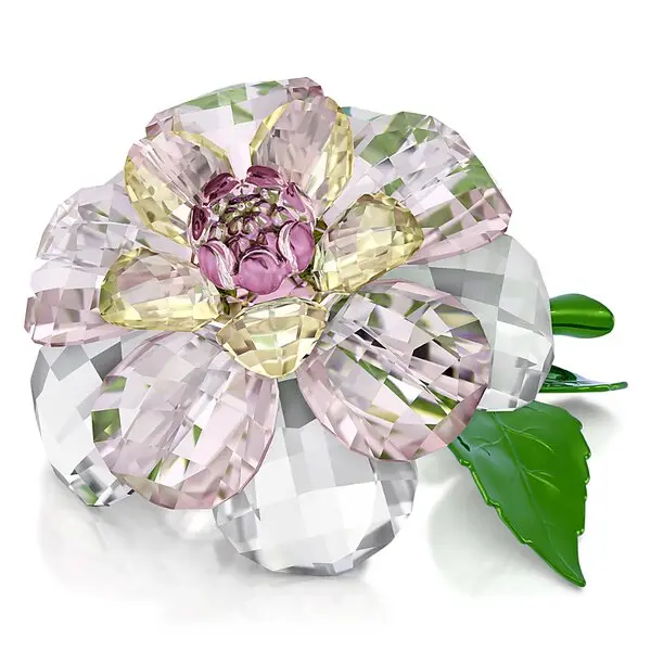 SWAROVSKI Florere Collection Camellia Crystal Figurine - White