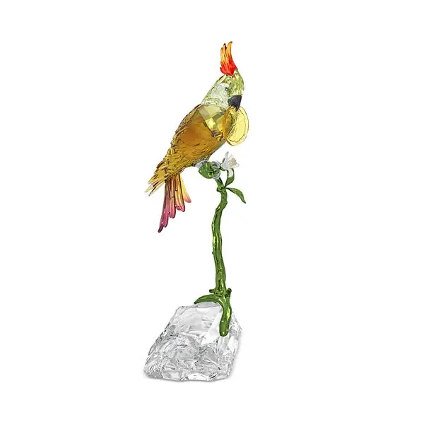 SWAROVSKI Idyllia Collection Cockatoo Crystal Figurine - No Color