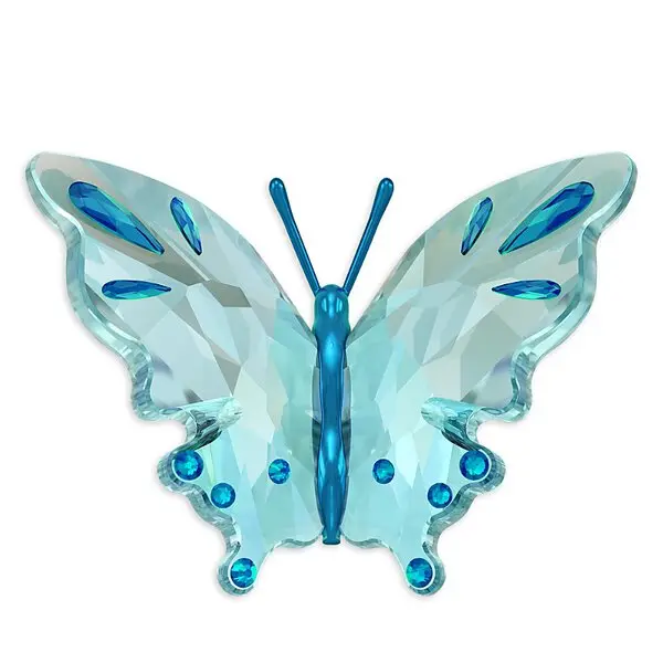 SWAROVSKI Idyllia Collection Butterfly Crystal Figurine - Blue