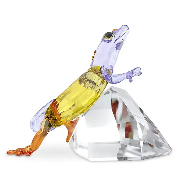 SWAROVSKI Idyllia Collection Crystal Gecko Figurine - White