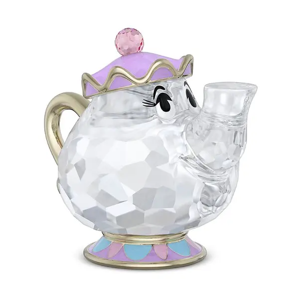 SWAROVSKI Beauty And The Beast Collection Mrs. Potts Crystal Figurine - White