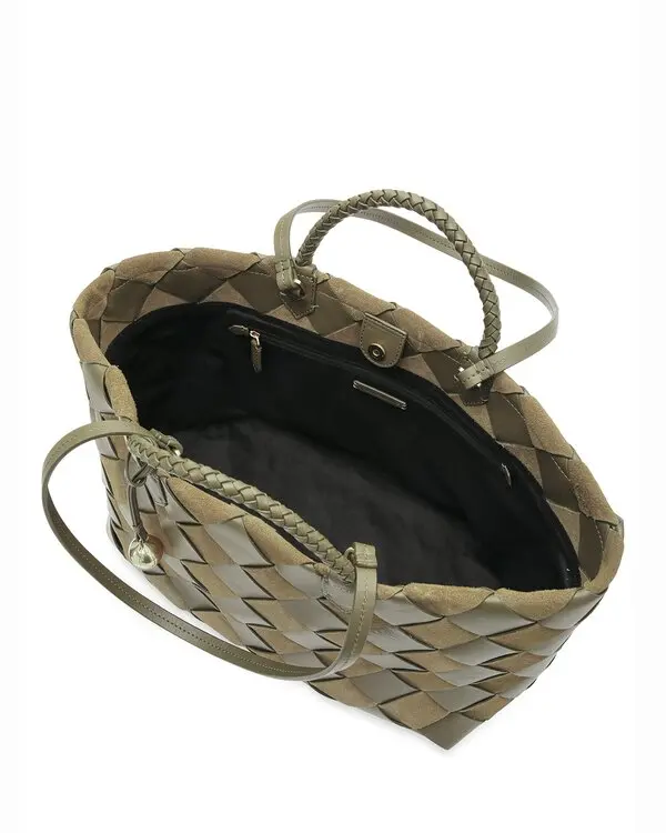 Rebecca Minkoff Frankie Large Woven Leather Tote Bag