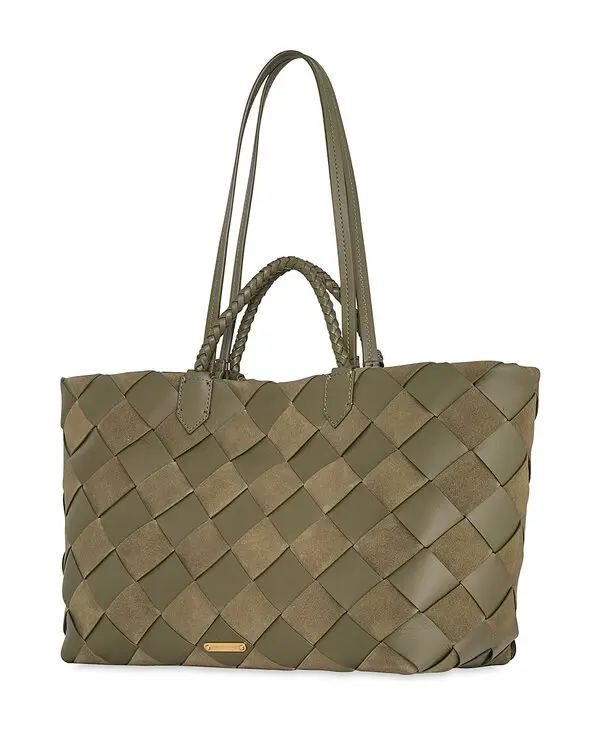 Rebecca Minkoff Frankie Large Woven Leather Tote Bag