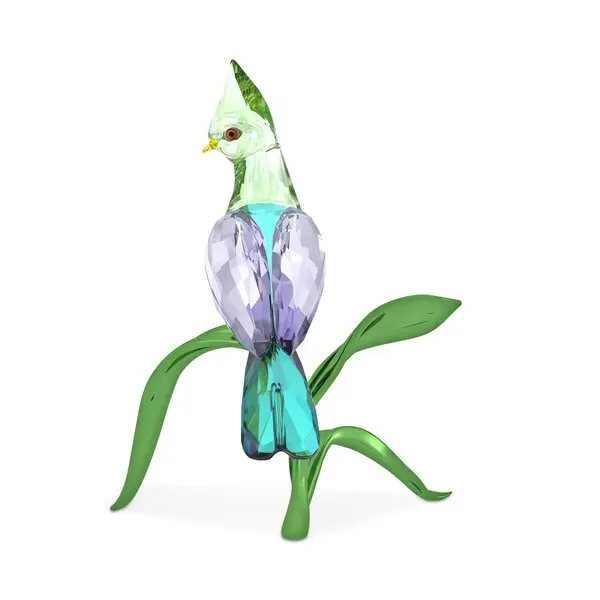 SWAROVSKI Idyllia Collection Green Turaco Crystal Figurine