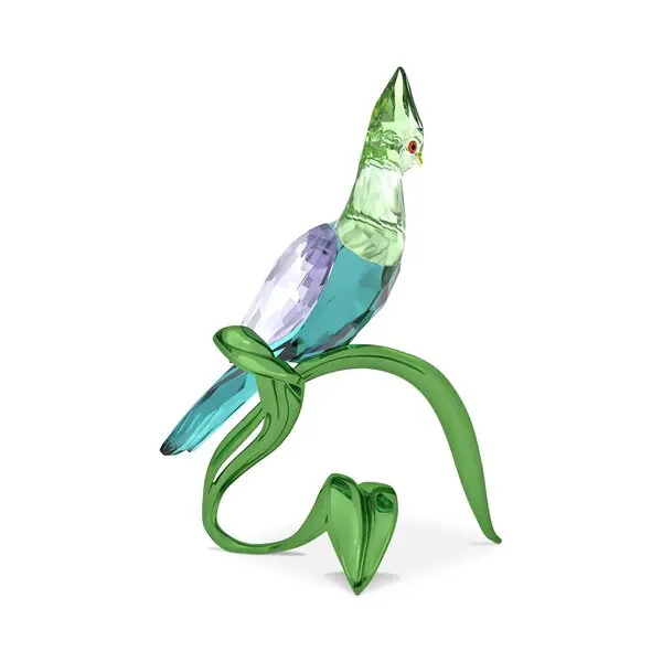 SWAROVSKI Idyllia Collection Green Turaco Crystal Figurine
