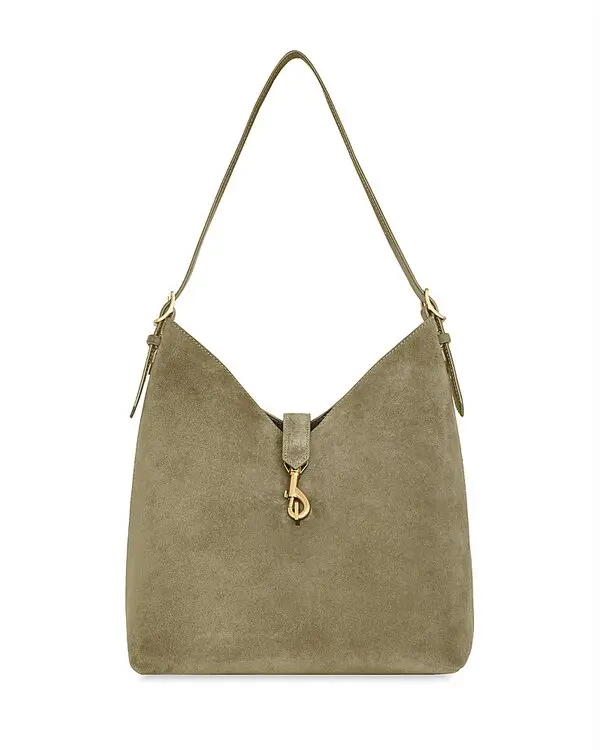Rebecca Minkoff Megan Suede Hobo Bag - Willow