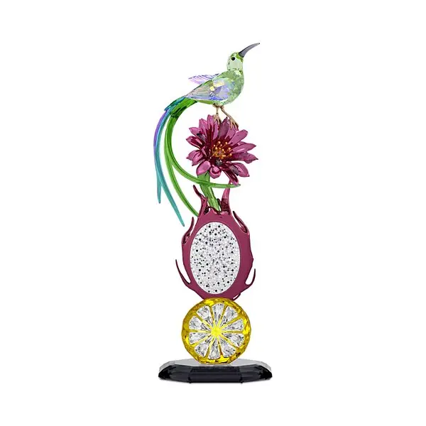SWAROVSKI Idyllia Collection Sugarbird Dragon Crystal Figurine - White