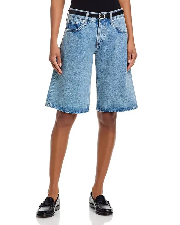 Rag & Bone Ariel High-rise Denim Shorts - Everglade