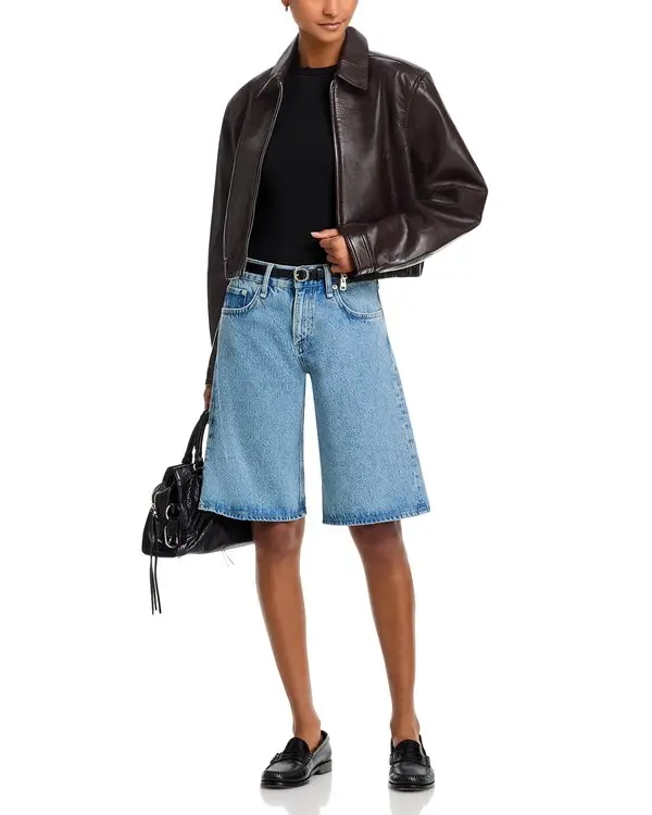 Rag & Bone Ariel High-rise Denim Shorts - Everglade