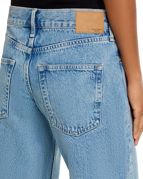 Rag & Bone Ariel High-rise Denim Shorts - Everglade