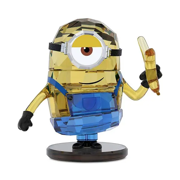SWAROVSKI Minions Collection Stuart Crystal Figurine - No Color