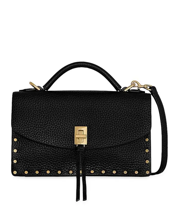 Rebecca Minkoff Leather Top Handle Wallet Crossbody - Black
