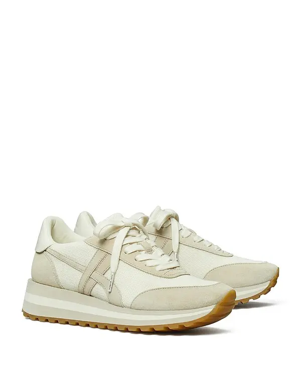 Tory Burch Hank Wedge Sneakers - New Ivory