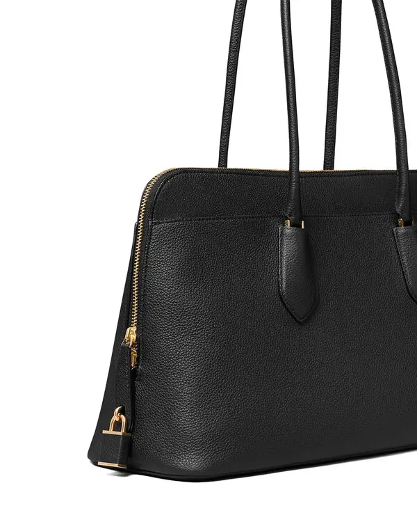 Tory Burch Lock Leather Satchel