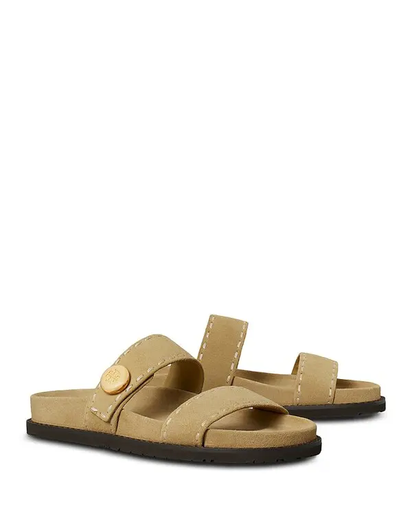 Tory Burch Romy Sport Slides - Butterscotch