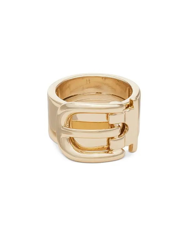 Ramy Brook Emelia Buckle Statement Ring - Gold