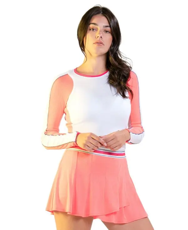 Lucky In Love Glow Stroke Pleated Skirt