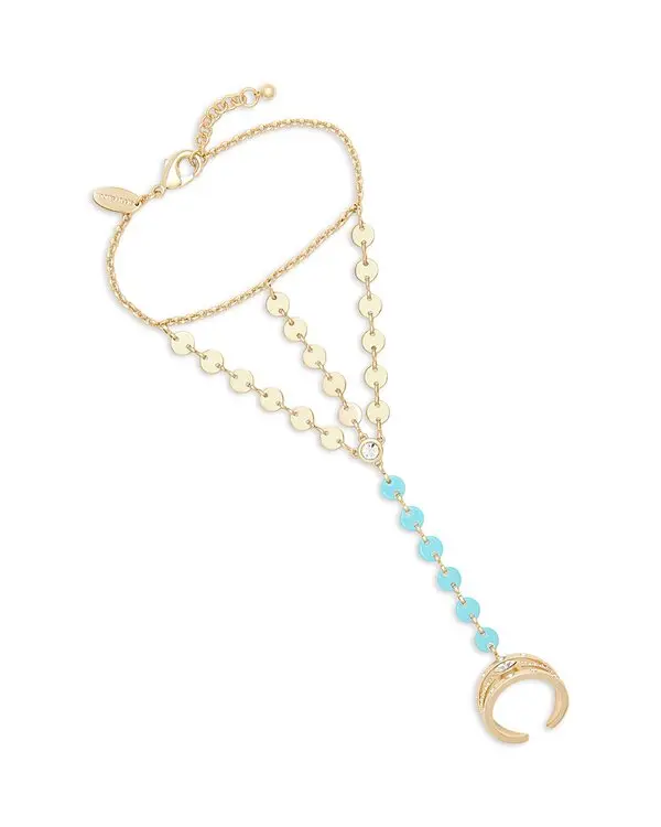 Ramy Brook Saruti Crystal & Color Disc Hand Chain - No Color