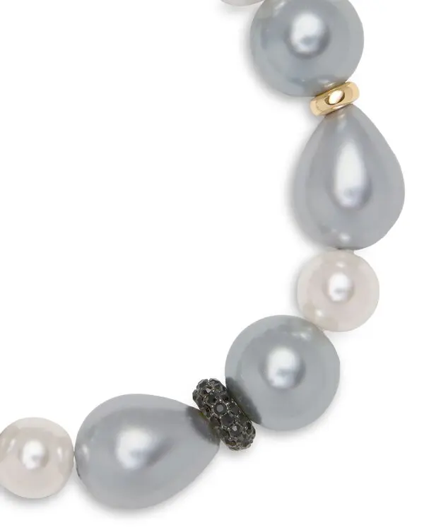 Ramy Brook Riya Pave Bead & Imitation Stretch Bracelet
