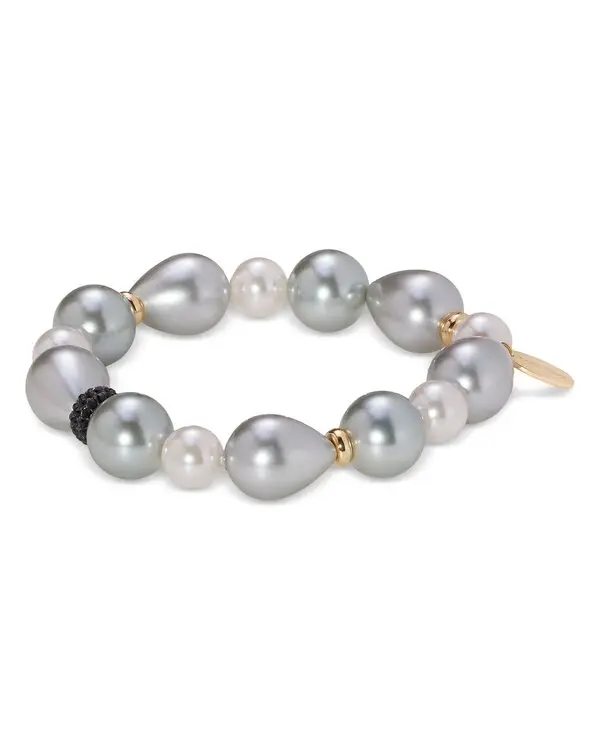 Ramy Brook Riya Pave Bead & Imitation Stretch Bracelet
