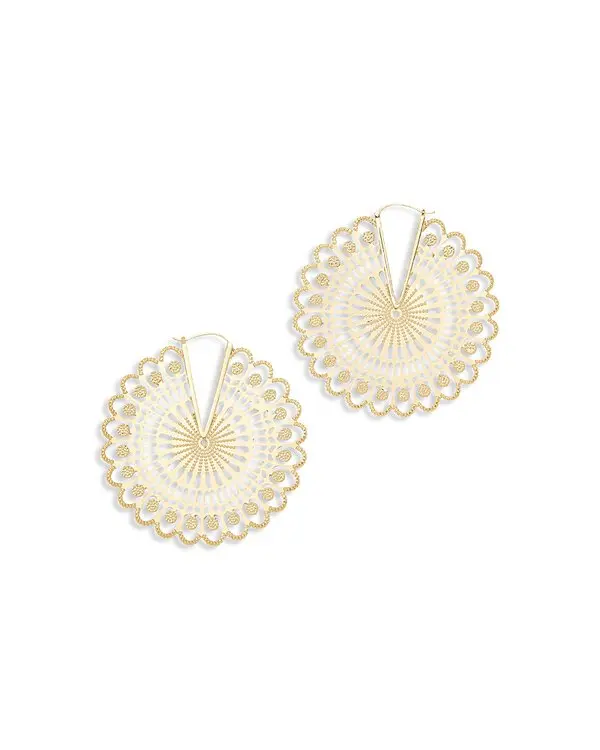 Ramy Brook Diya Filigree Hoop Earrings - No Color