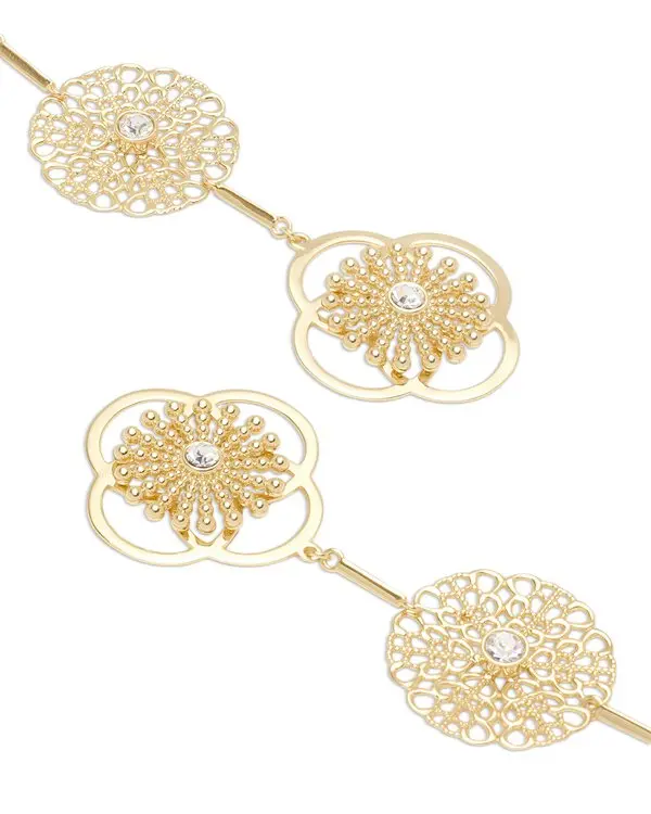 Ramy Brook Selena Crystal Triple Drop Earrings