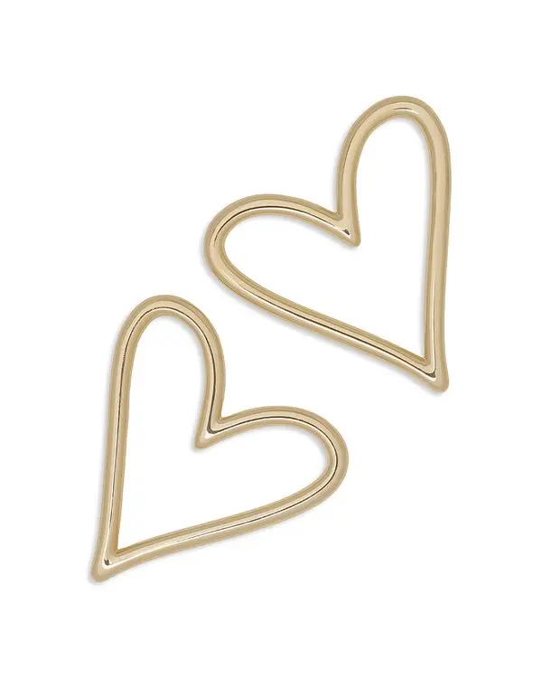 Ramy Brook Lover Small Heart Stud Earrings - No Color