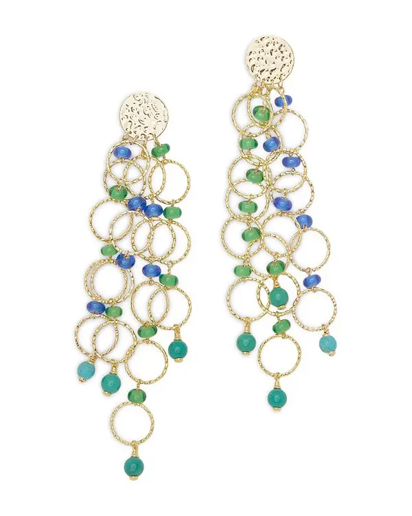 Ramy Brook Lila Dangle Earrings - Green/blue