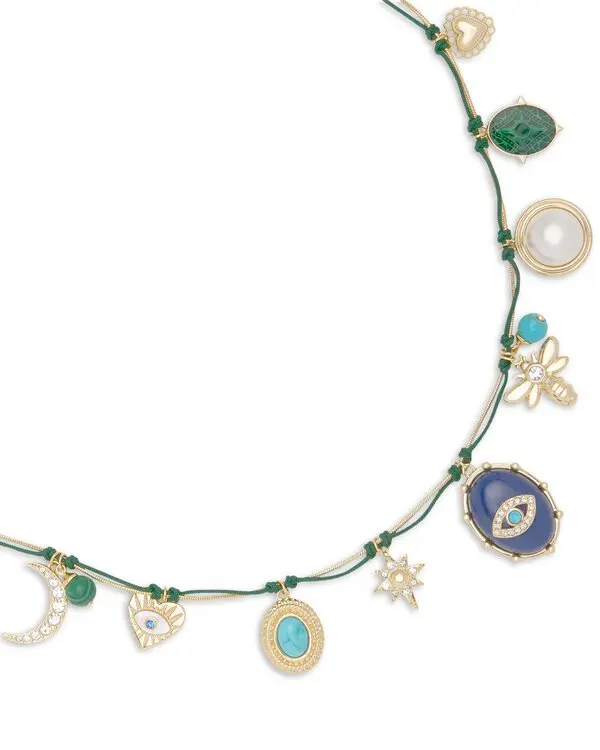Ramy Brook Sienna Mixed Stone Charm Necklace - Blue