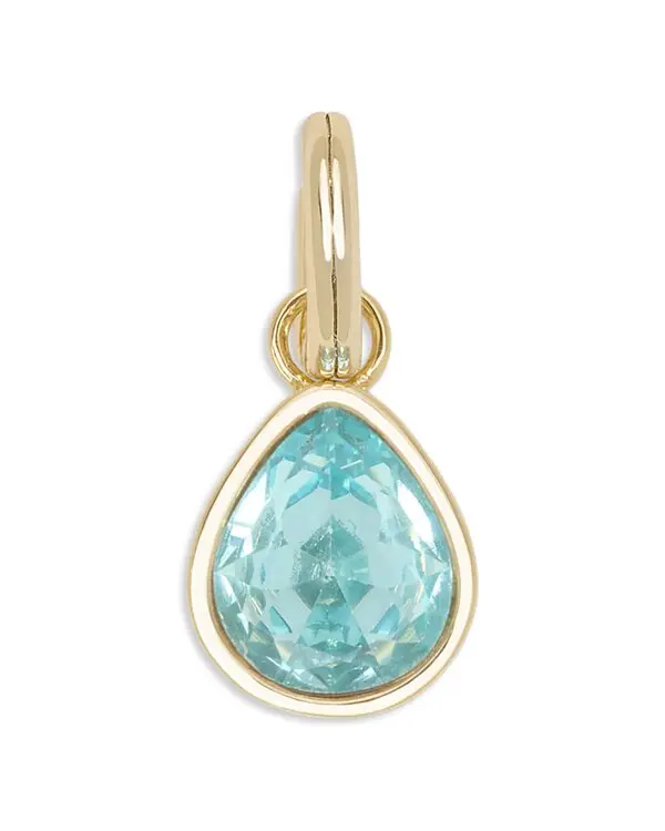 Ramy Brook Birthstone Imitation Charm - Aquamarine