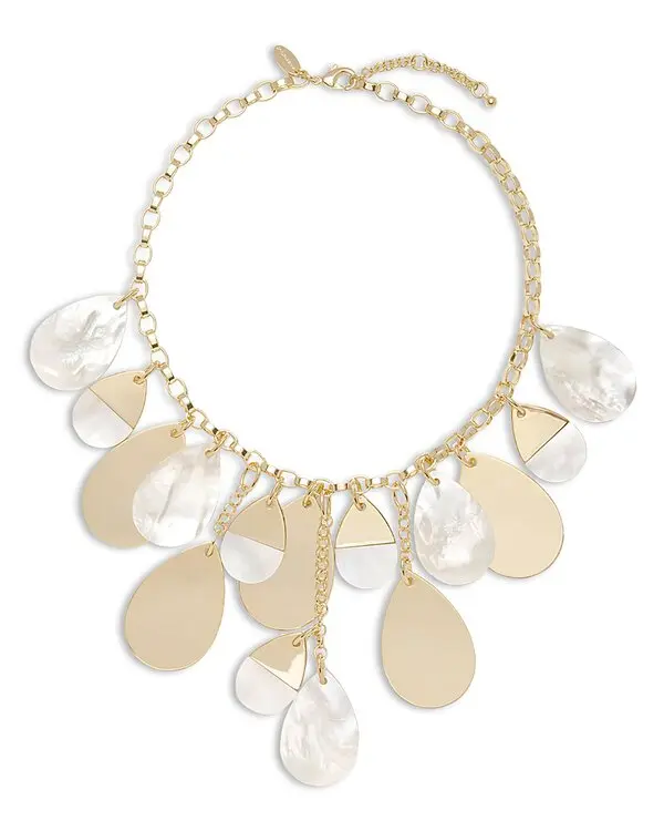 Ramy Brook Mother Of Pearl Pear Charm Necklace - No Color