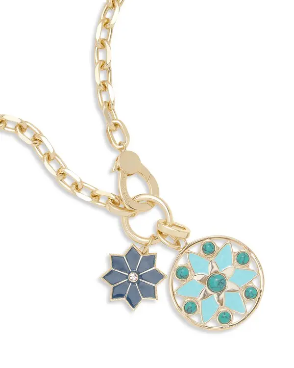 Ramy Brook Mixed Stone Flower Pendant Necklace