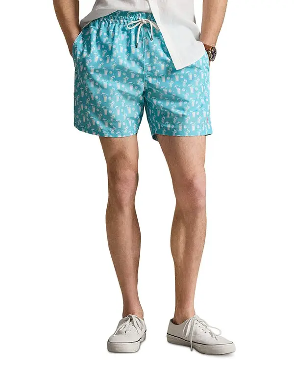 Polo Ralph Lauren 5.75" Traveler Classic Swim Trunks - Blue
