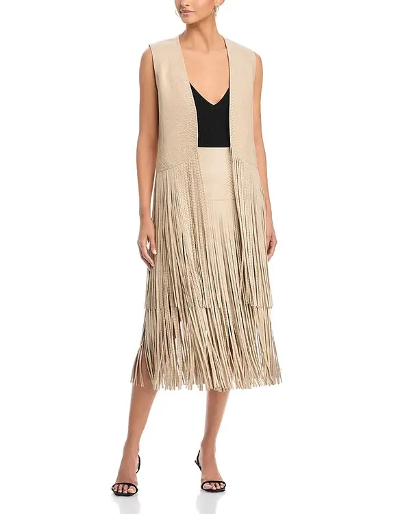 Kobi Halperin Angela Fringe Leather Vest