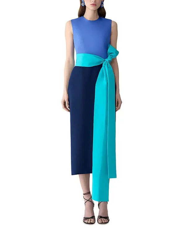 Carolina Herrera Color Blocked Cocktail Dresses | Editorialist