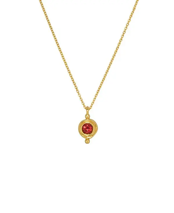 OTTOMAN HANDS Birthstone Pendant Necklace - January