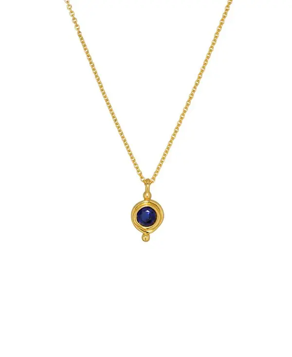 OTTOMAN HANDS Birthstone Pendant Necklace - September