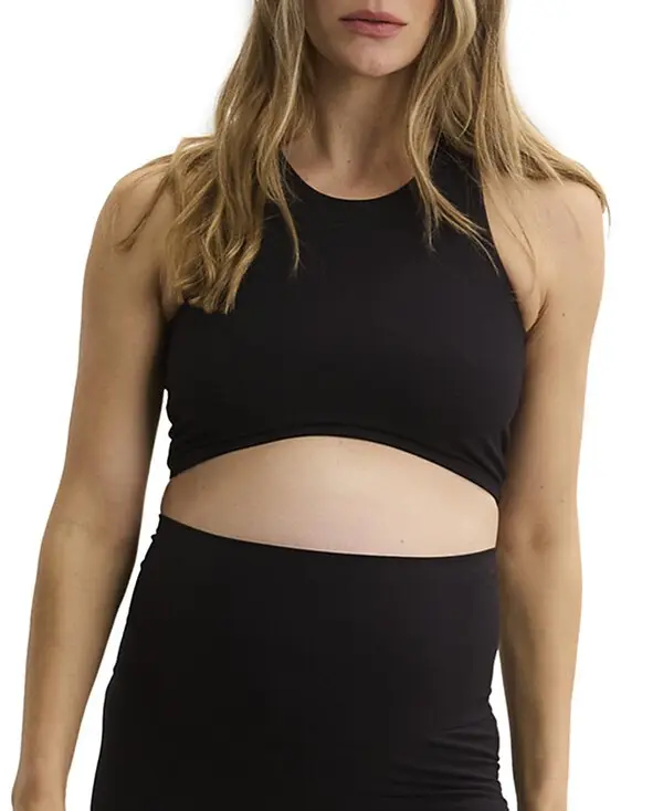 Hatch Collection Maternity Bodyflex Crop Racer Tank