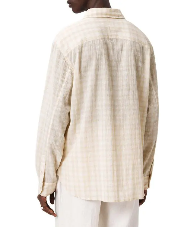 ALLSAINTS Toya Check Pocket Shirt - Sandstone