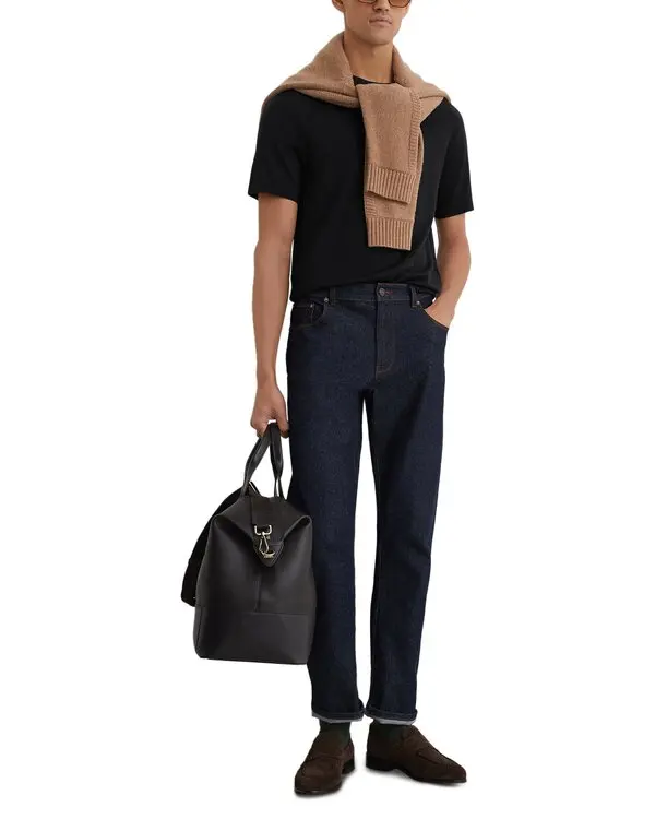 REISS Raglan Merino Wool T-shirt Sweater